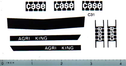 Decal 1/16 Case Agri King Set (white tractors) - DC31 - Midwest Decals ...
