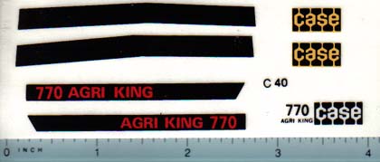 Decal 1/16 Case 770 Agri King Set (tan tractors) - DC40 - Midwest ...