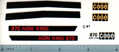 Decal 1/16 Case 870 Agri King Set (tan tractors) - DC41 - Midwest ...