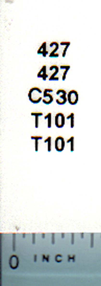 Decal 1/16 Case 427 or T101 Model Number - DC530 - Midwest Decals ...