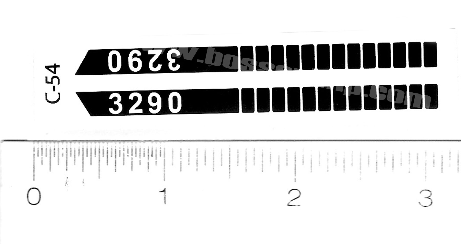 Decal 1/16 Case 3290 Fender Stripes -DC54 - Midwest Decals & Farm Toys