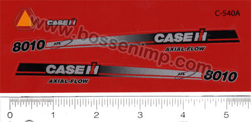 Decal 1/32 Case IH Combine 8010 late Complete Set DC540A - Midwest ...