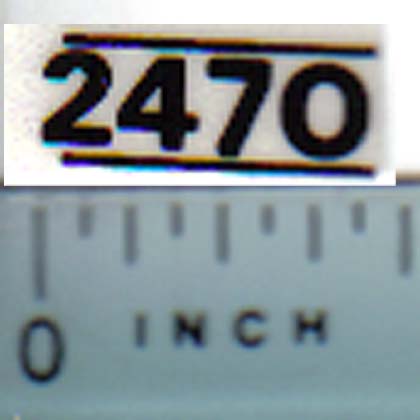 Decal 1/40 Case 2470 Model Number - DC601 - Midwest Decals & Farm Toys