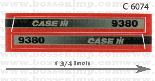 Decal 1/32 Case IH 9380 4WD Side Panels DC6074 - Midwest Decals & Farm Toys
