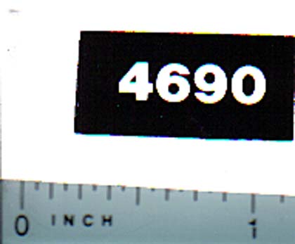 Decal 1/16 Case 4690 Model Number (white on black) - DC61 - Midwest ...