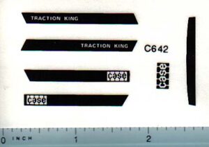 Decal 1/40 Case Traction King Set - Midwest Decals & Farm Toys