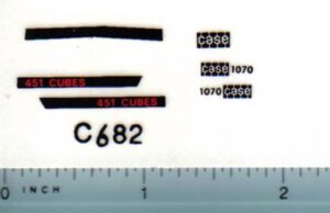 Decal 1/43 Case 1070 (451 Cubes) Set (tan tractors) - DC682 - Midwest ...