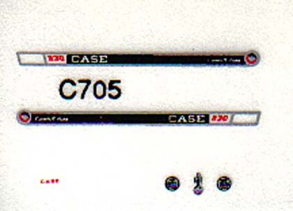 Decal 1/64 Case 830 Comfort King Set - DC705 - Midwest Decals & Farm Toys