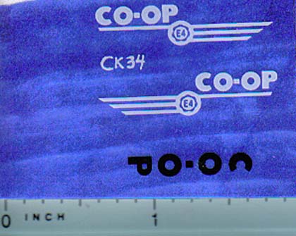 Decal 1/16 CO-OP E-4 Set - DCK34 - Midwest Decals & Farm Toys
