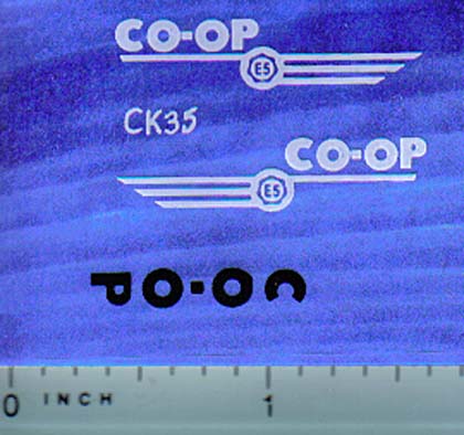 Decal 1/16 CO-OP E-5 Set - DCK35 - Midwest Decals & Farm Toys