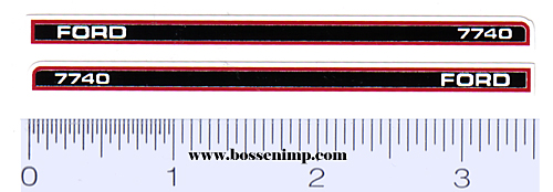 Decal 1/16 Ford 7740 Hood - DF123 - Midwest Decals & Farm Toys