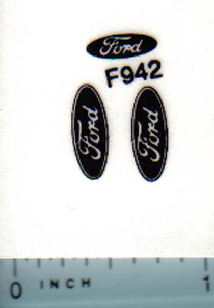 Decal Ford Small (black) DF942 - Midwest Decals & Farm Toys