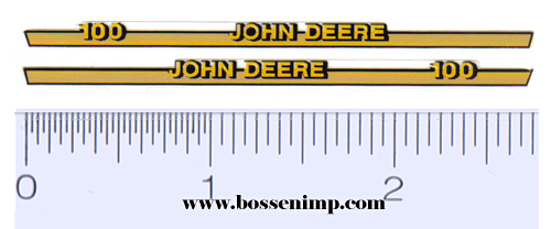 Decal 1/32 John Deere Baler 100 Set DJ1552 - Midwest Decals & Farm Toys