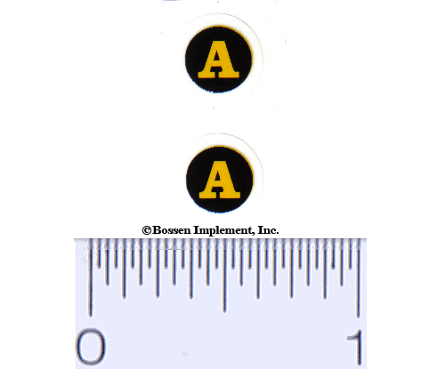 Decal 1/08 John Deere A Model Letter (Pair) - DJ25L - Midwest Decals ...