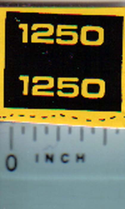 Decal 1/16 John Deere 1250 Compact Utility Model Numbers - DJ438 ...