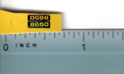 Decal 1/64 John Deere 8650 Model Numbers - DJ746 - Midwest Decals ...