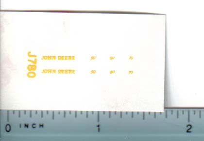 Decal 1/64 John Deere 50 - 60 - 70 Set - DJ780 - Midwest Decals & Farm Toys