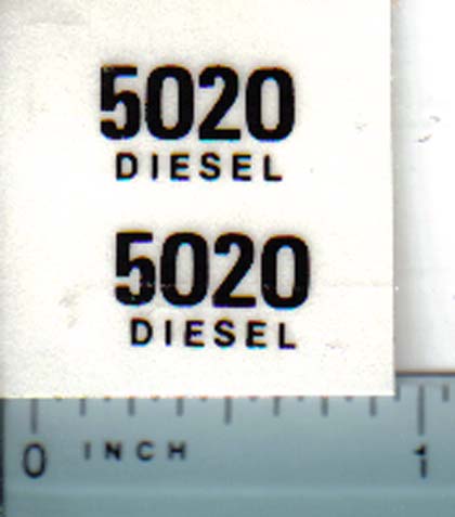Decal 1/16 John Deere 5020 Diesel Model Numbers - DJ812 - Midwest ...