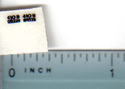 Decal 1/64 John Deere Backhoe/Loader 410B Model Numbers DJ880 - Midwest ...