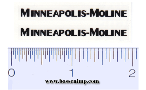 Decal MM Minneapolis-Moline Black (pair) - DMM504 - Midwest Decals ...