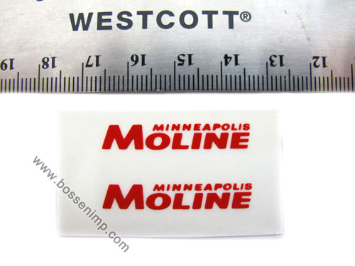 Decal MM Minneapolis Moline Logo 1 1/4 inch Red (Pair) - DMM932 ...