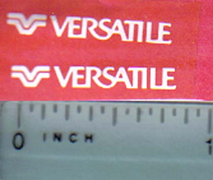 Decal Versatile Small (white) - DV941 - Midwest Decals & Farm Toys