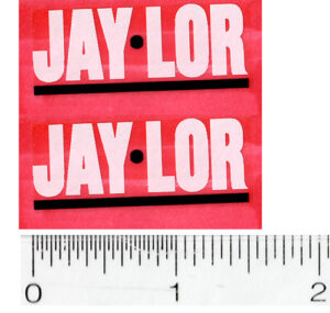 Decal Jay-Lor (Pair) - Logo DX1171 - Midwest Decals & Farm Toys