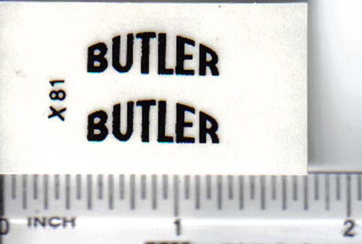 Decal Butler - Arched 3/4in. DX81 - Midwest Decals & Farm Toys