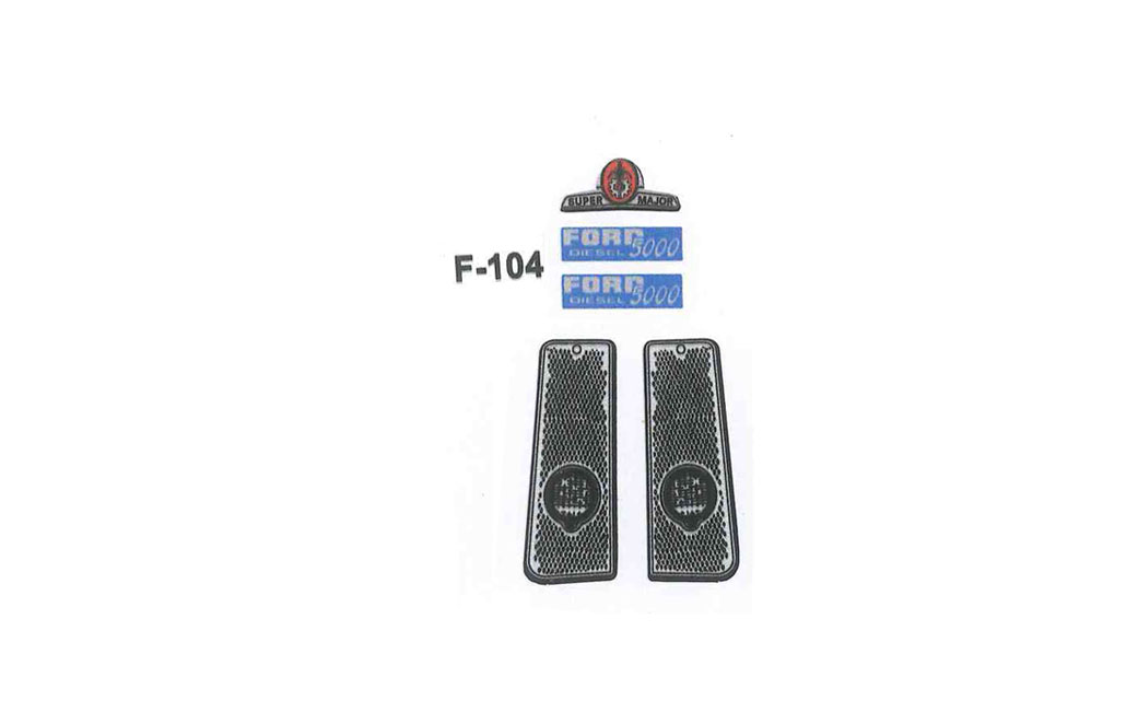 Decal 1/16 Ford 5000 Super Major Set DF104 - Midwest Decals & Farm Toys