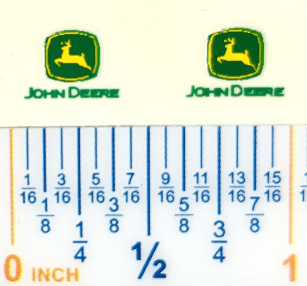 Decal John Deere Logo - Yellow Deere, Green 3/8" DJ2902 - Midwest ...