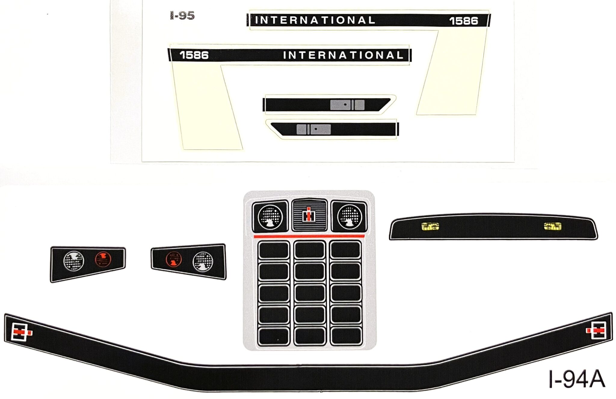 Decal 1/16 IH 1586 Set DI94 - Midwest Decals & Farm Toys