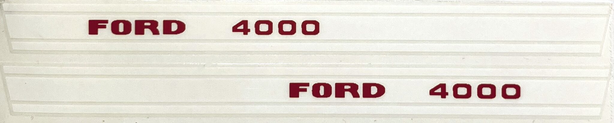 Decal 1/12 Ford 4000 Hood Only DF14 - Midwest Decals & Farm Toys