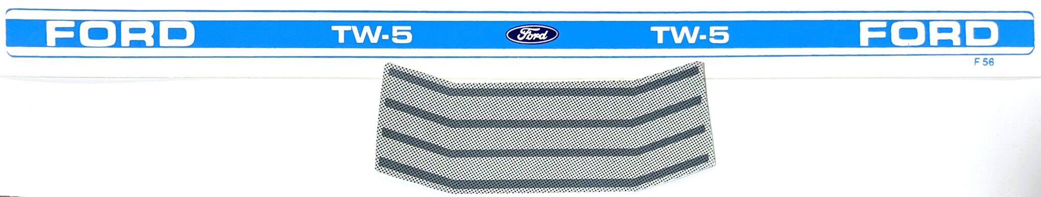 Decal 1/12 Ford TW-5 Set (blue stripe) DF56 - Midwest Decals & Farm Toys