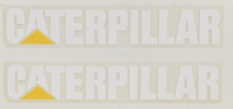 Decal Caterpillar Logo (white, yellow triangle) 5/8" DCT943 - Midwest ...