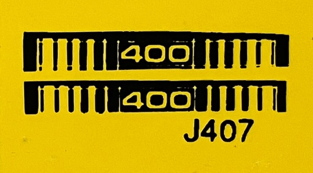 Decal 1/16 John Deere L&G 400 Model Numbers DJ407 - Midwest Decals ...