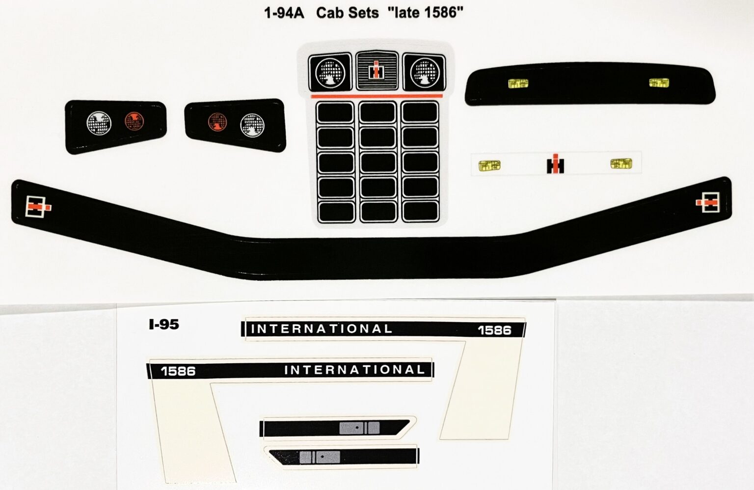 Decal 1/16 IH 1586 Set DI94 - Midwest Decals & Farm Toys