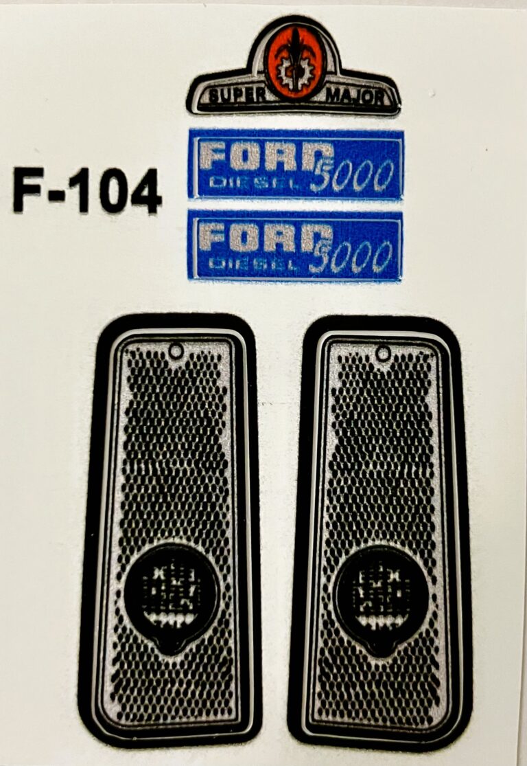 Decal 1/16 Ford 5000 Super Major Set DF104 - Midwest Decals & Farm Toys