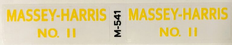 Decal 1/16 Massey Harris Spreader No.11 DM541 - Midwest Decals & Farm Toys