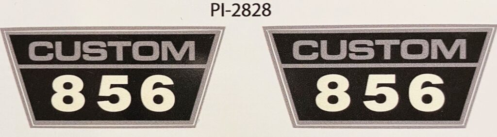 Decal IH Custom 856 Model number for Pedal DPI2828 - Midwest Decals ...