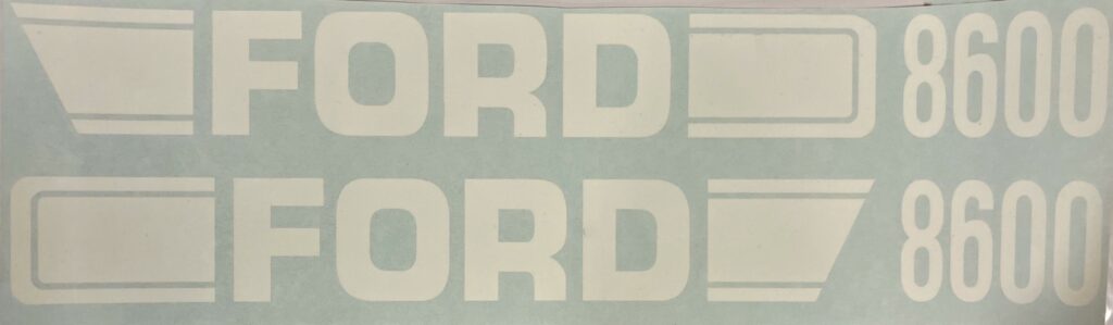Decal Ford 8600 Pedal DPF1110 - Midwest Decals & Farm Toys