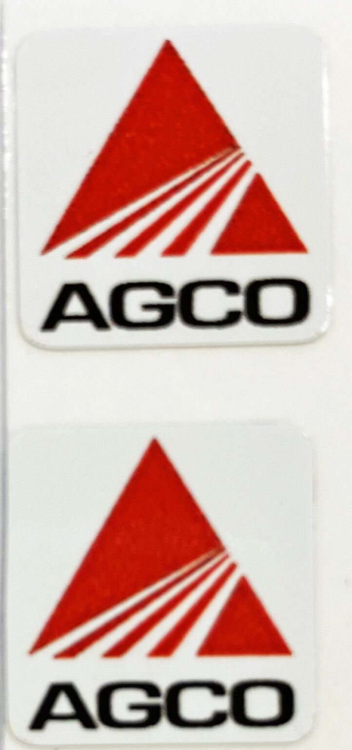 Decal Agco Logo 1/2" DO978W - Midwest Decals & Farm Toys
