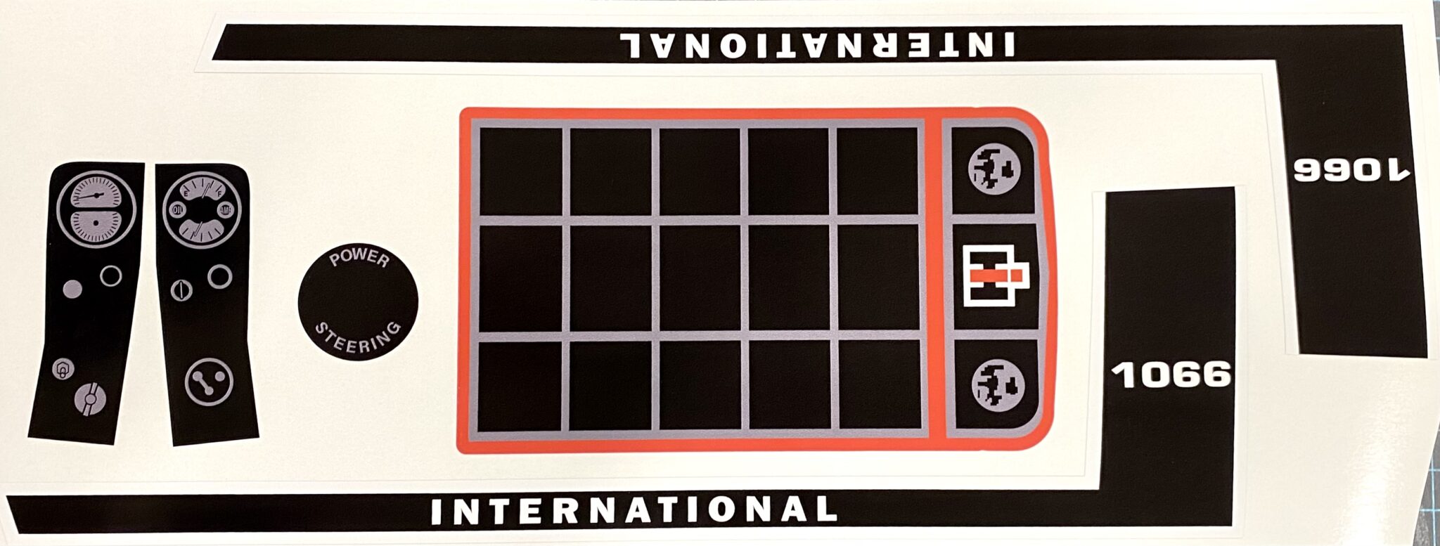 Decal International 1066 Black Stripe Pedal Tractor Decal set DPI5121 ...