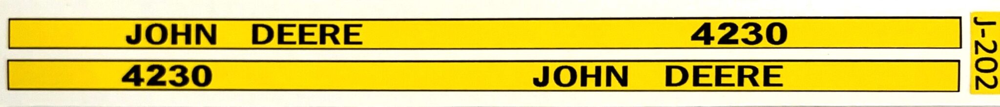 Decal 1/16 John Deere 4230 Hood Stripe - DJ202Y - Midwest Decals & Farm ...