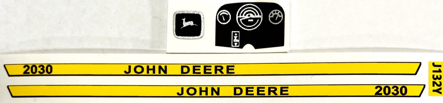 Decal 1/16 John Deere 2030 Stripes, Dash and Logo Set DJ132Y - Midwest ...