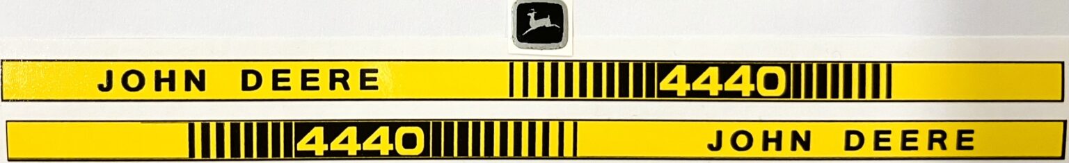 Decal 1/16 John Deere 4440 Hood Stripe DJ215Y - Midwest Decals & Farm Toys