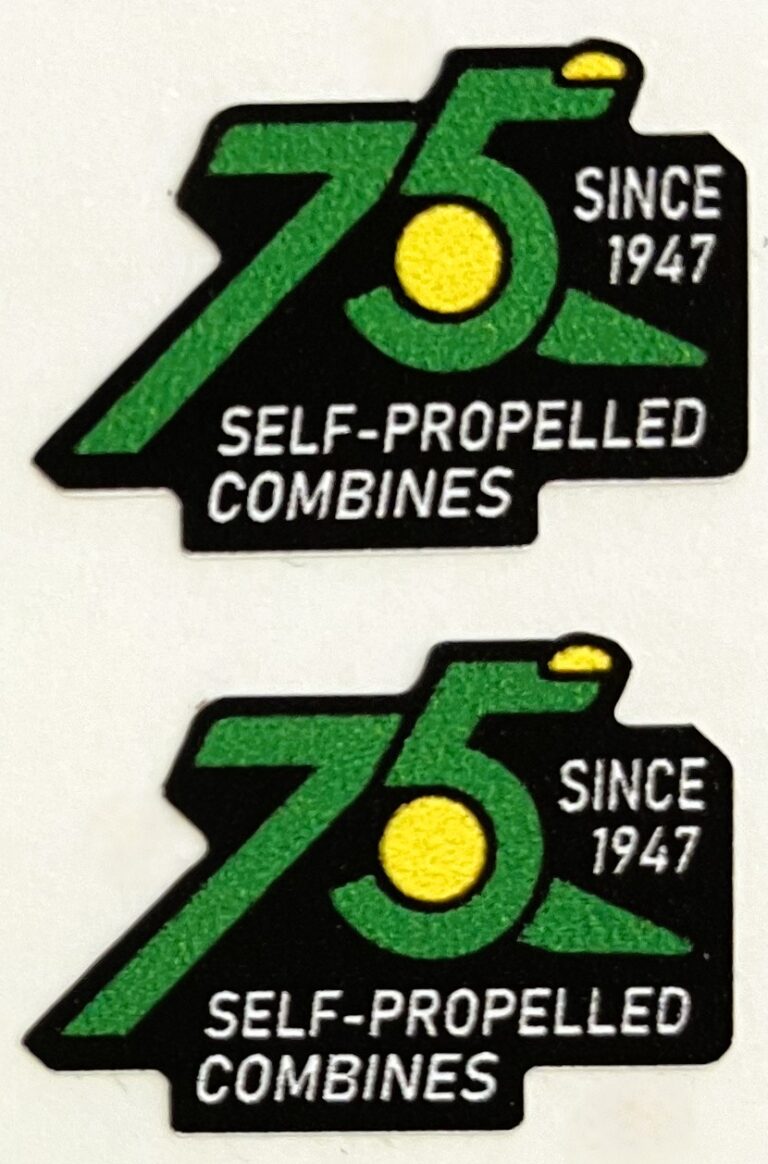 Decal 1/32 John Deere 75th Anniversary Self-Propelled Combine Logo ...