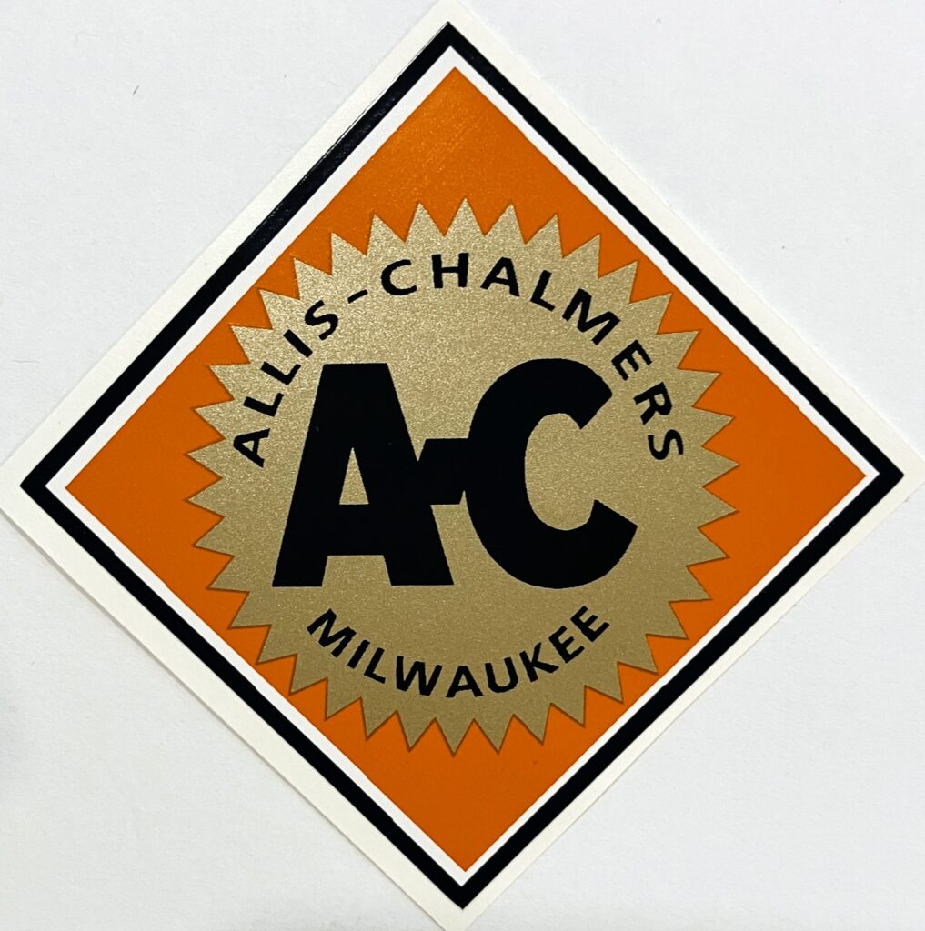 Decal Allis Chalmers Logo Diamond - 3" - DA957 - Midwest Decals & Farm Toys
