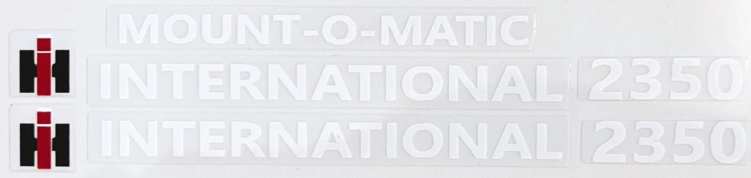 Decal 1/16 International Mount O Matic DI550 - Midwest Decals & Farm Toys