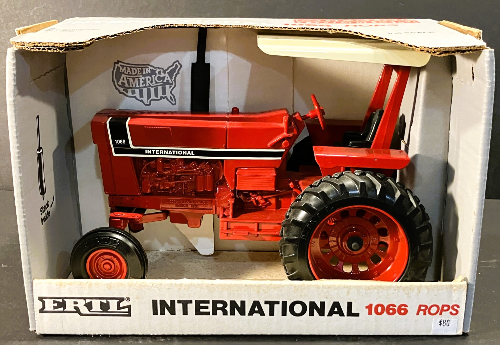 1/16 International 1066 Black Stripe with Canopy & ROPS Tractor ...