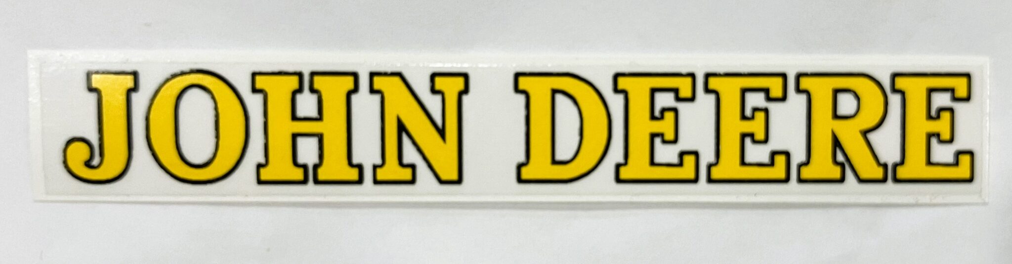 Decal John Deere Yellow Outlined Logo 4" DJ911P - Midwest Decals & Farm ...